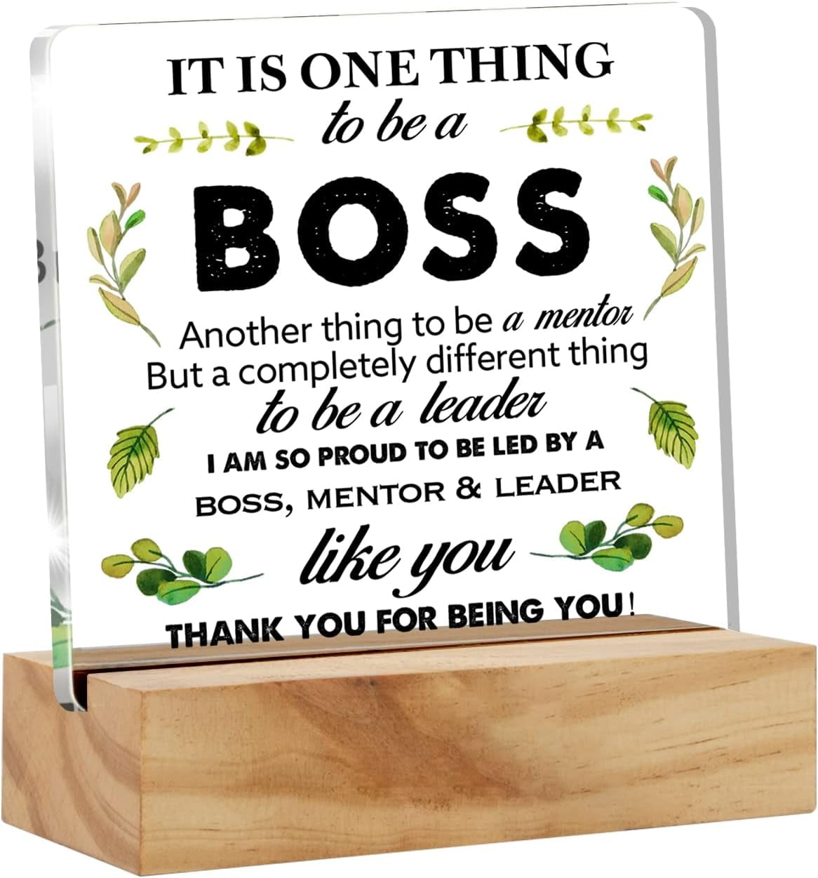 Inspirational Boss Appreciation Gift Boss Gifts for Mentor Leader, Boss ...