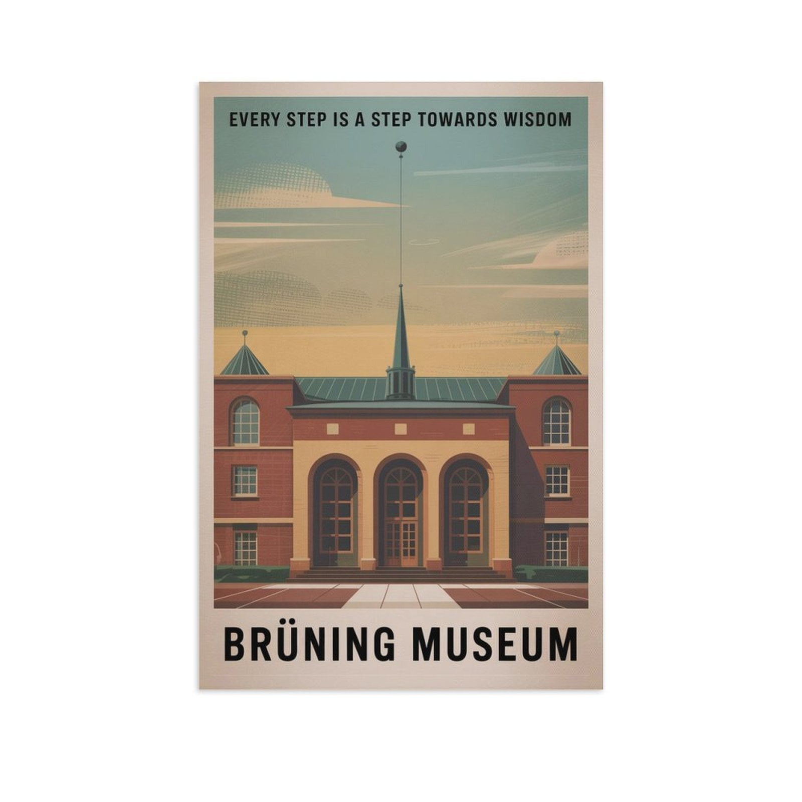 Inspirational Brüning Museum Poster Motivational Retro Vintage Travel ...