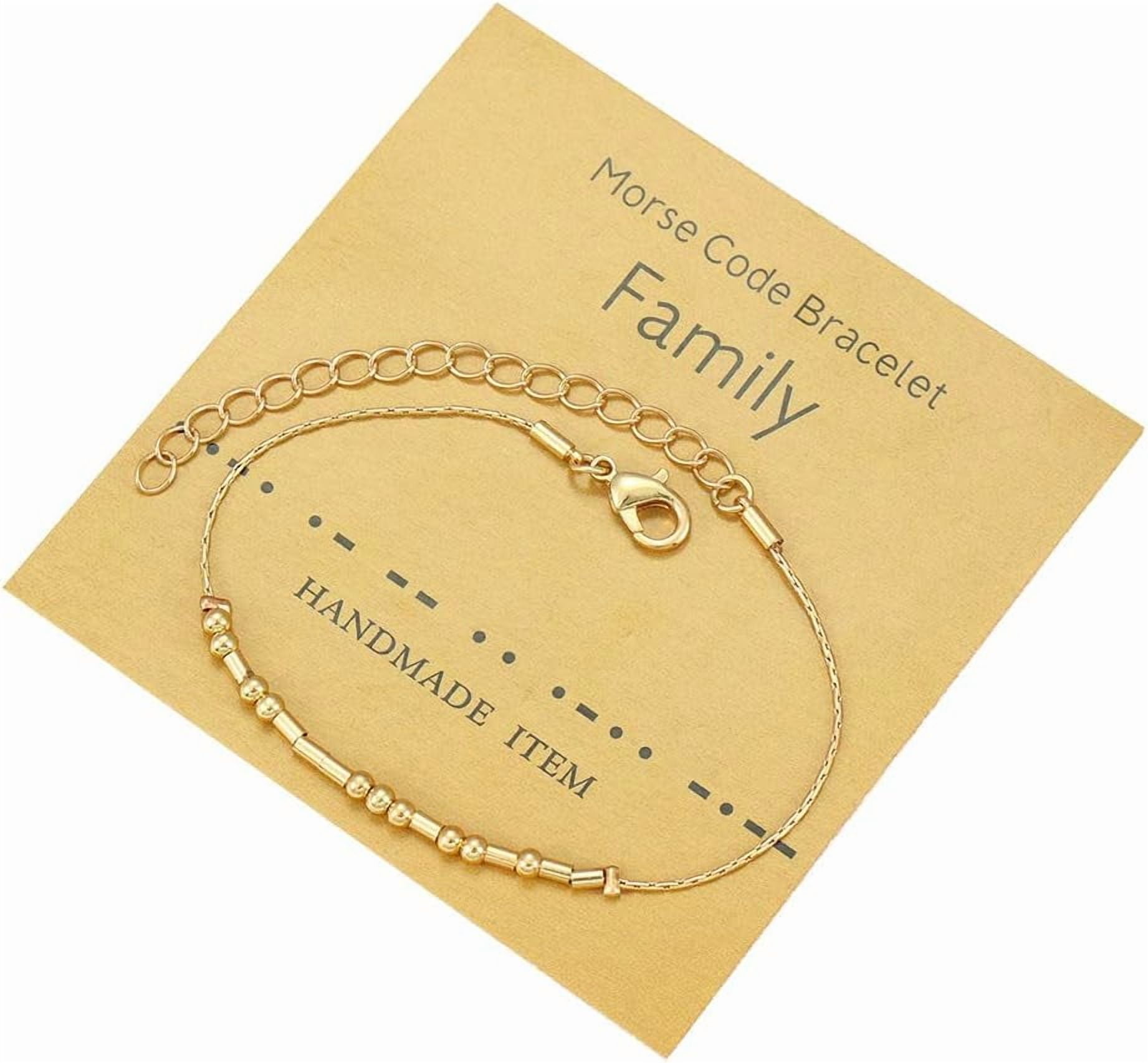 Inspirational Bracelets Friendship Morse Code Bracelets Inspirational Jewelry Gifts for Women ...