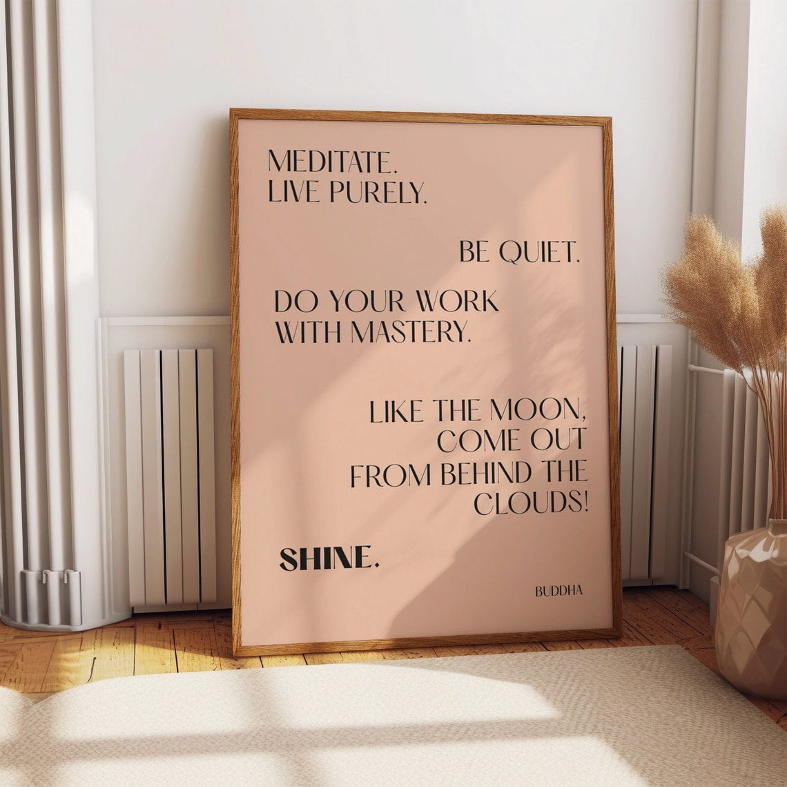 Inspirational Buddha Quotes Room Decor Serenity, Pink Wall Decormastery ...