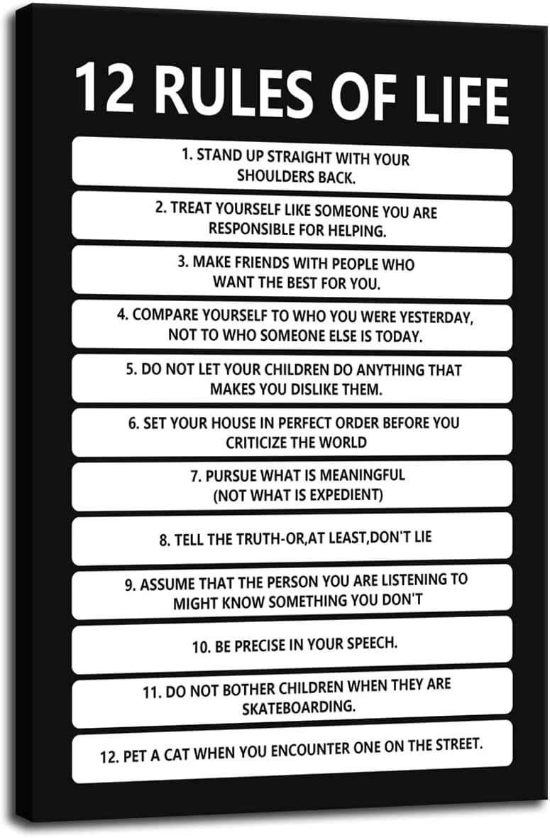 Inspirational Canvas Art Home Office Decor Wall Art Lessons of Life ...