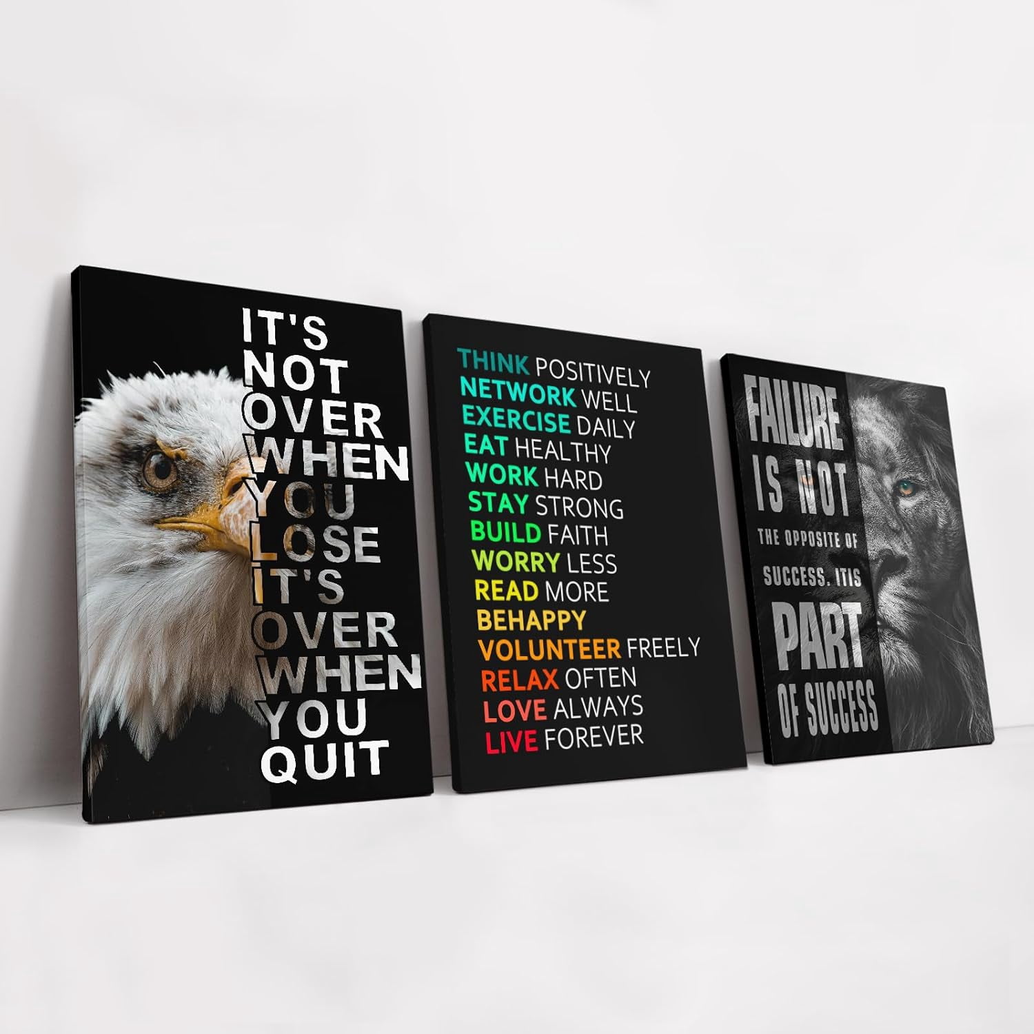Inspirational Canvas Art Wall Decor, Grind Hustle Execution ...