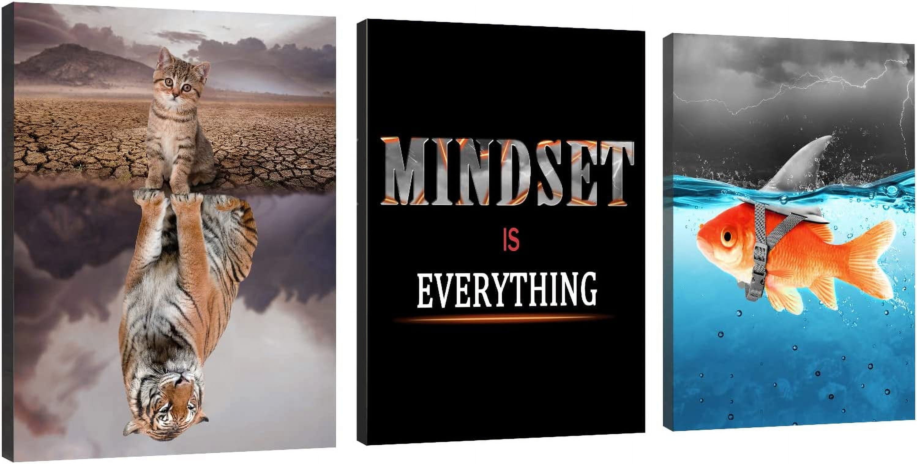 Inspirational Canvas Painting Wall Art Mindset Quotes Prints ...