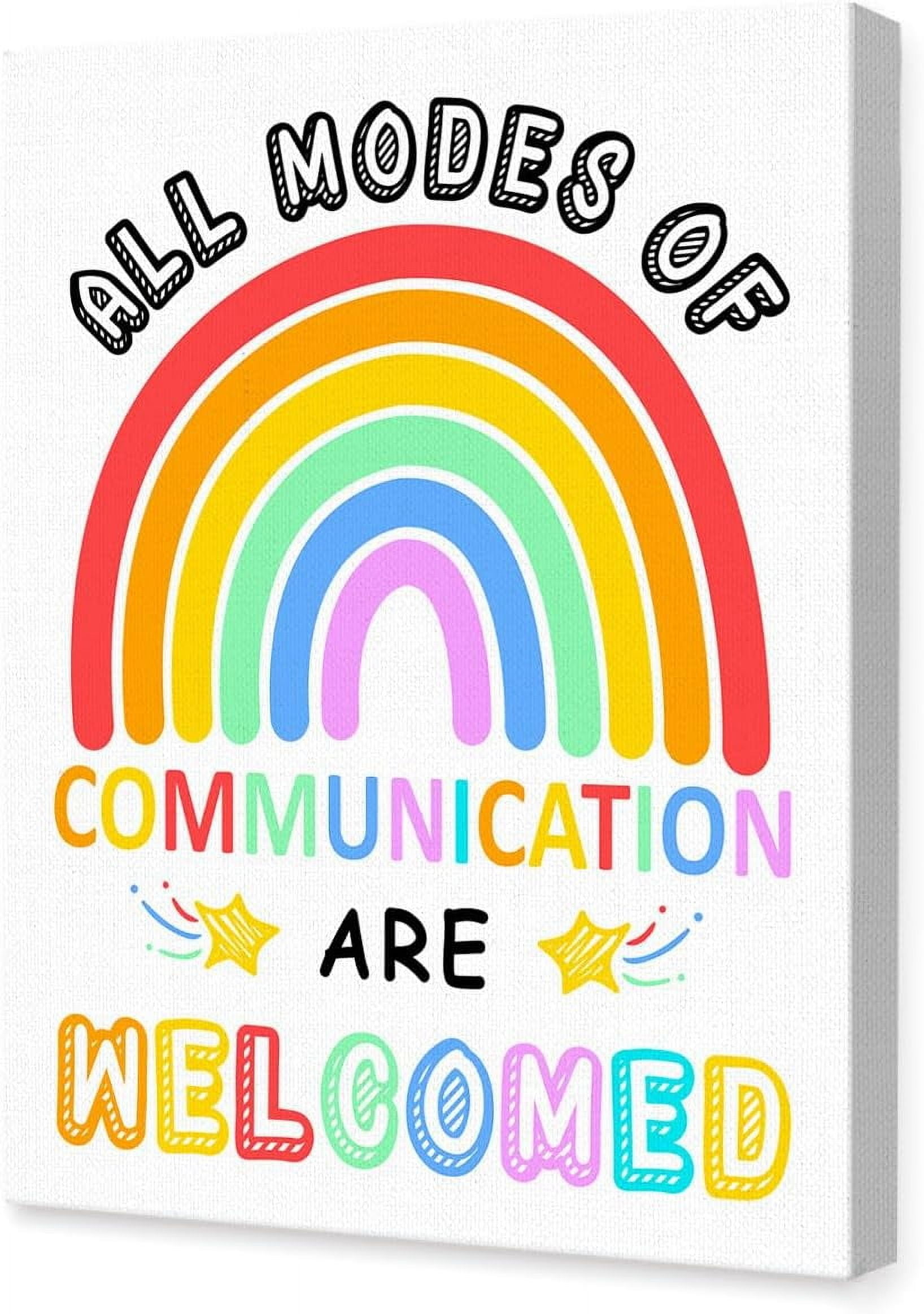 Inspirational Canvas Wall Art,All Modes of Communication are Welcome ...
