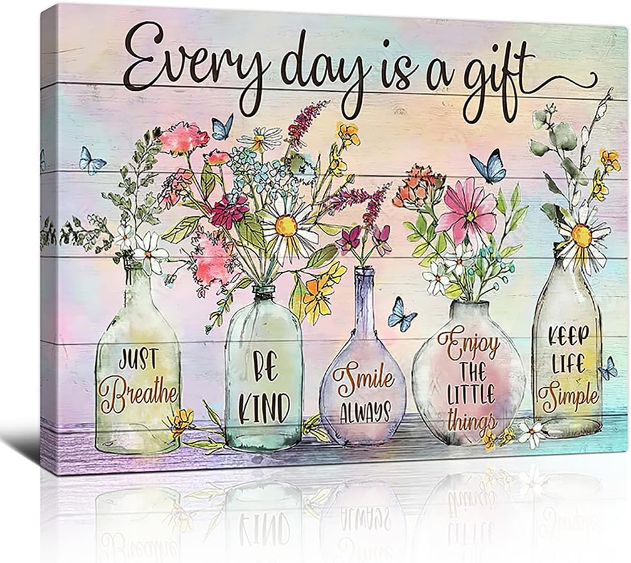 Inspirational Canvas Wall Art Encouraging Bible Verses Wall Decor ...