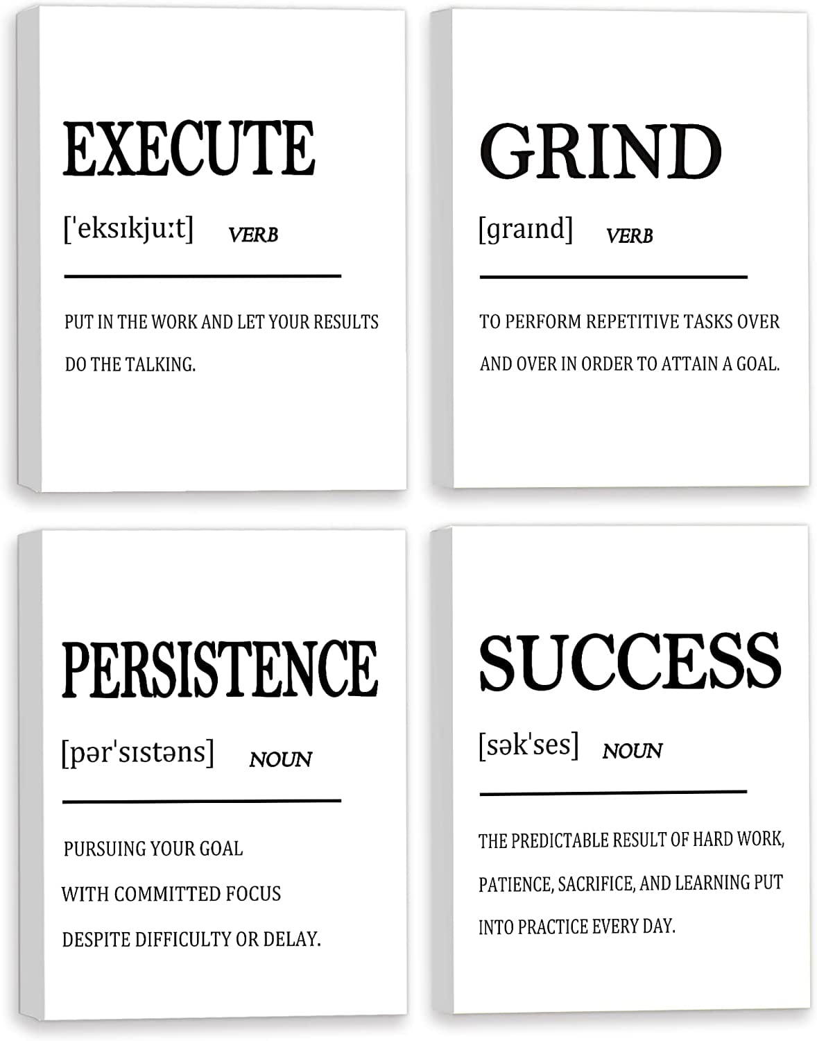 Inspirational Canvas Wall Art Framed Motivational Wall Decor for Office ...
