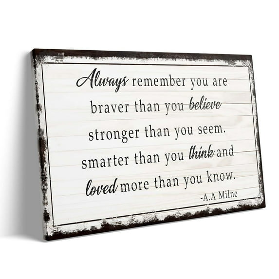 Inspirational Canvas Wall Art I Am The Storm" | Rustic Farmhouse Decor ...