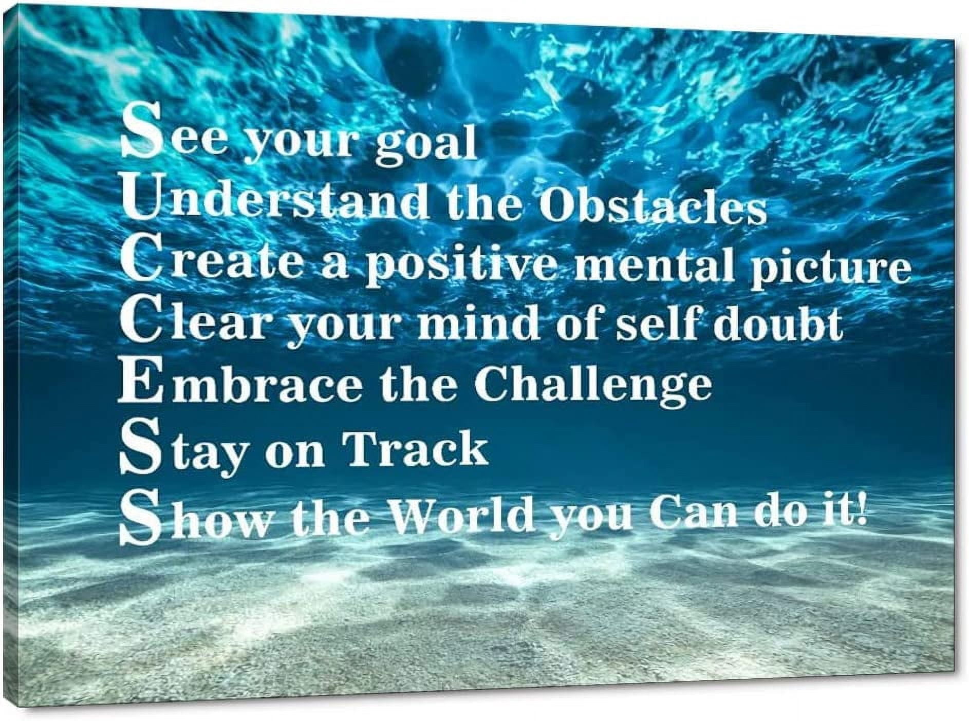 Inspirational Canvas Wall Art Inspiration Motivation Painting ...
