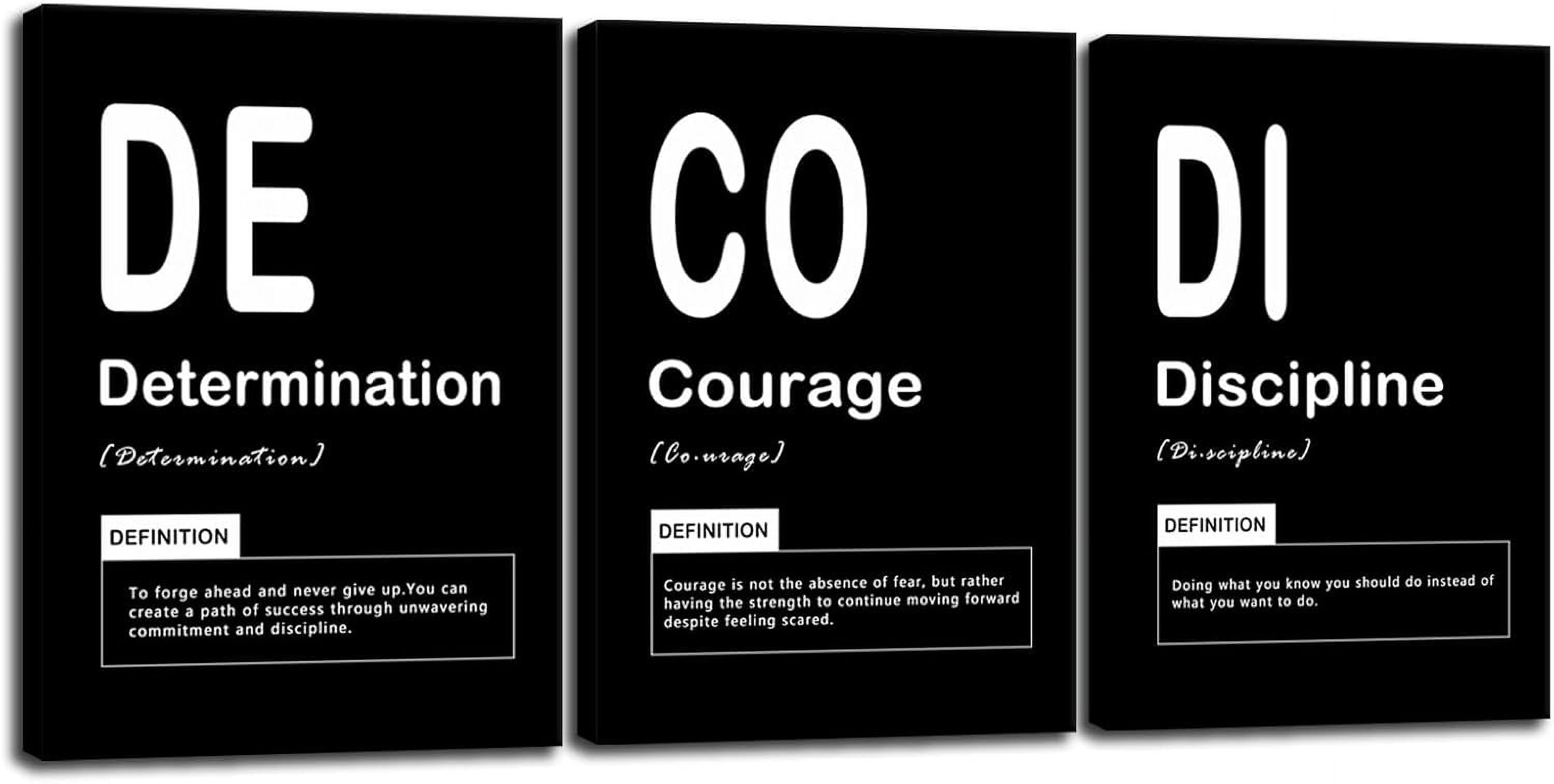 Inspirational Canvas Wall Art Inspiration Picture Discipline ...