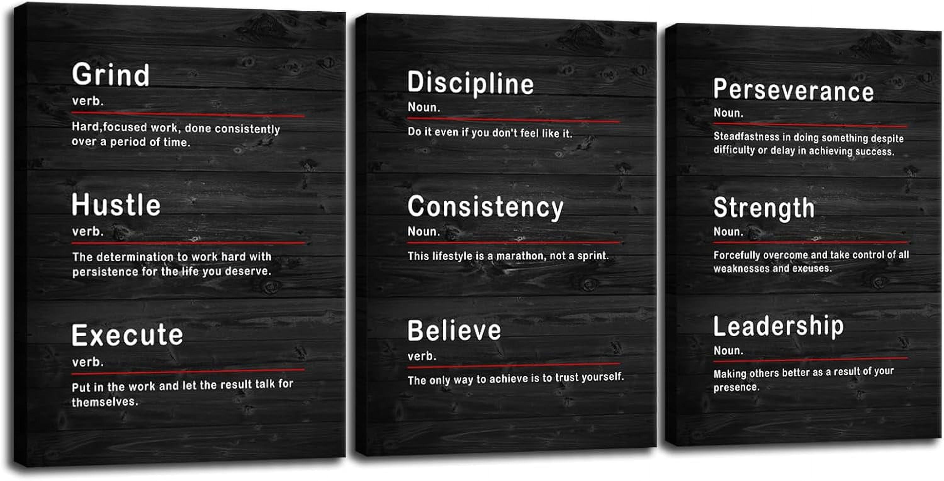 Inspirational Canvas Wall Art Inspiration Picture Discipline ...