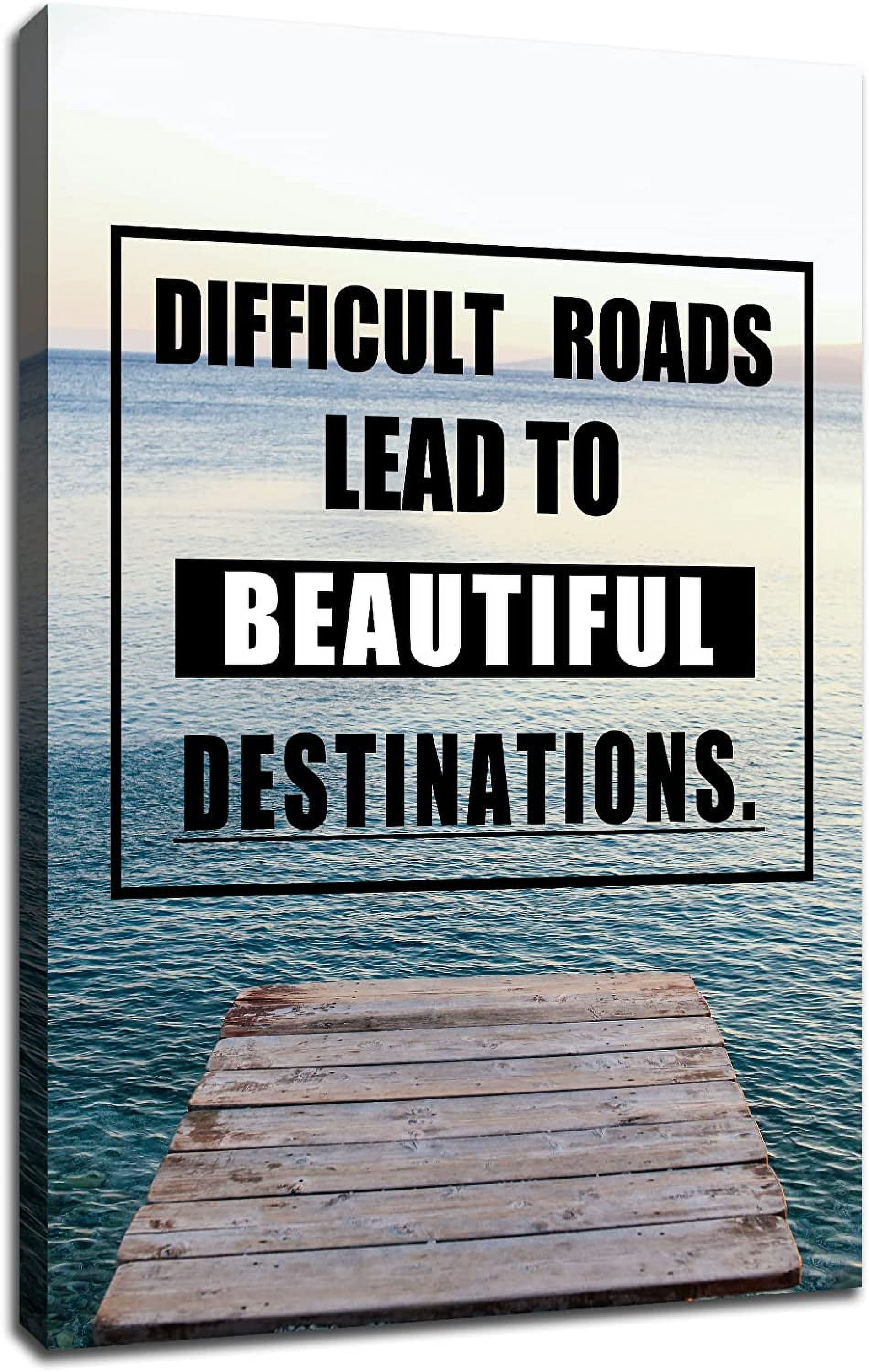 Inspirational Canvas Wall Art Motivational Quotes Picture Painting ...