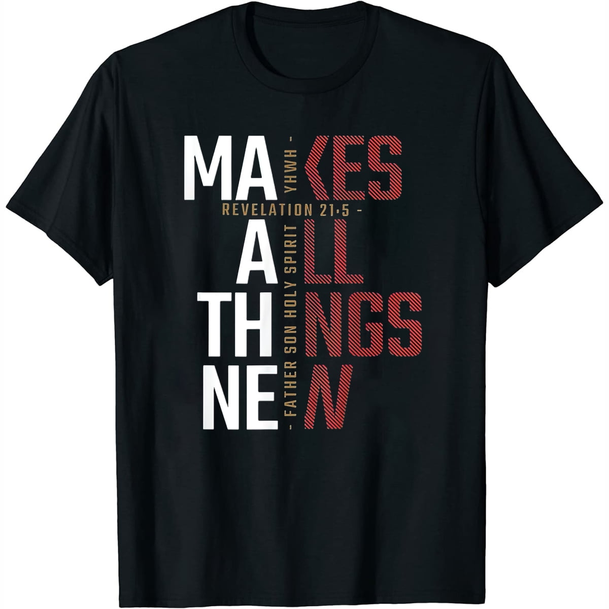 Inspirational Christian All Things New Verse Jesus Scripture T-Shirt ...