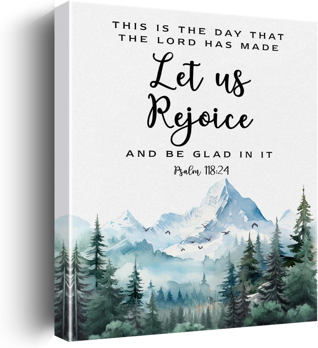 Inspirational Christian Canvas Wall Art Farmhouse Decor Positive ...