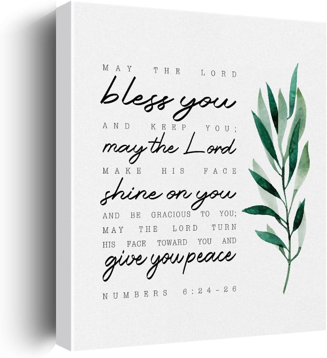 Inspirational Christian Canvas Wall Art Farmhouse Decor Positive ...