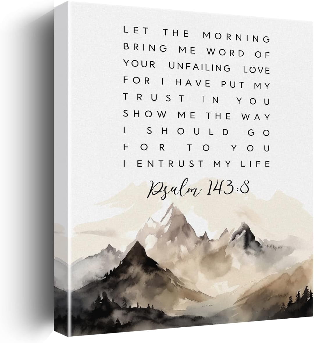 Inspirational Christian Canvas Wall Art Farmhouse Decor Positive ...