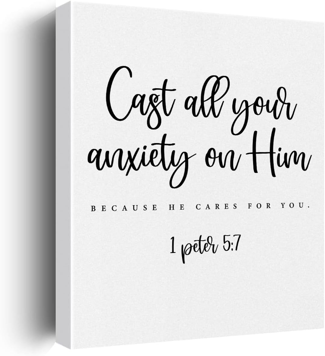 Inspirational Christian Canvas Wall Art Farmhouse Decor Positive ...