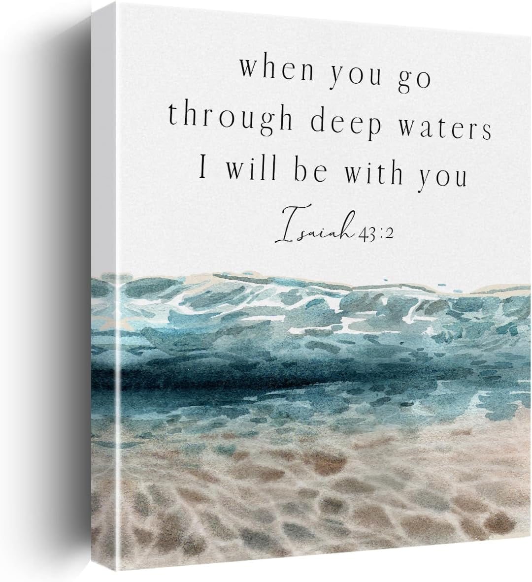 Inspirational Christian Canvas Wall Art Farmhouse Decor Positive ...