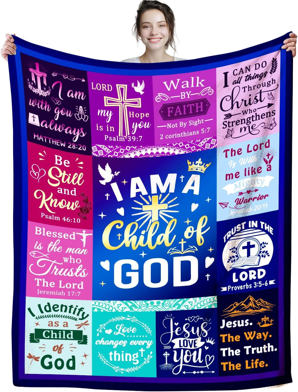 Inspirational Christian Gifts for Women,Bible Verse Blanket for Women ...