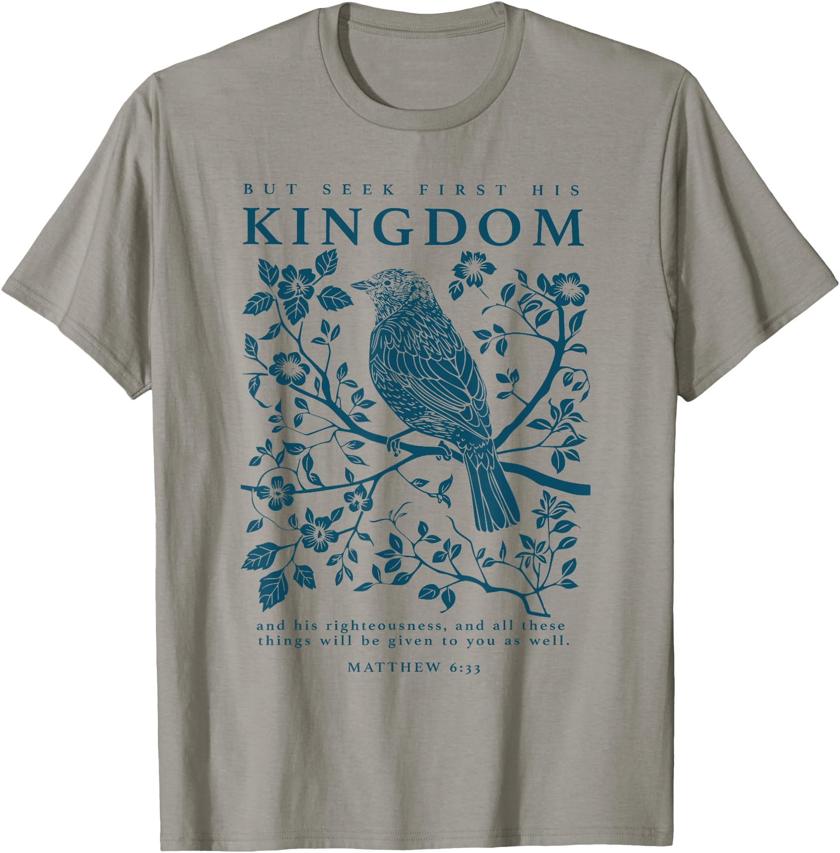 Inspirational Christian Seek First His Kingdom Matthew 6:33 Bird ...