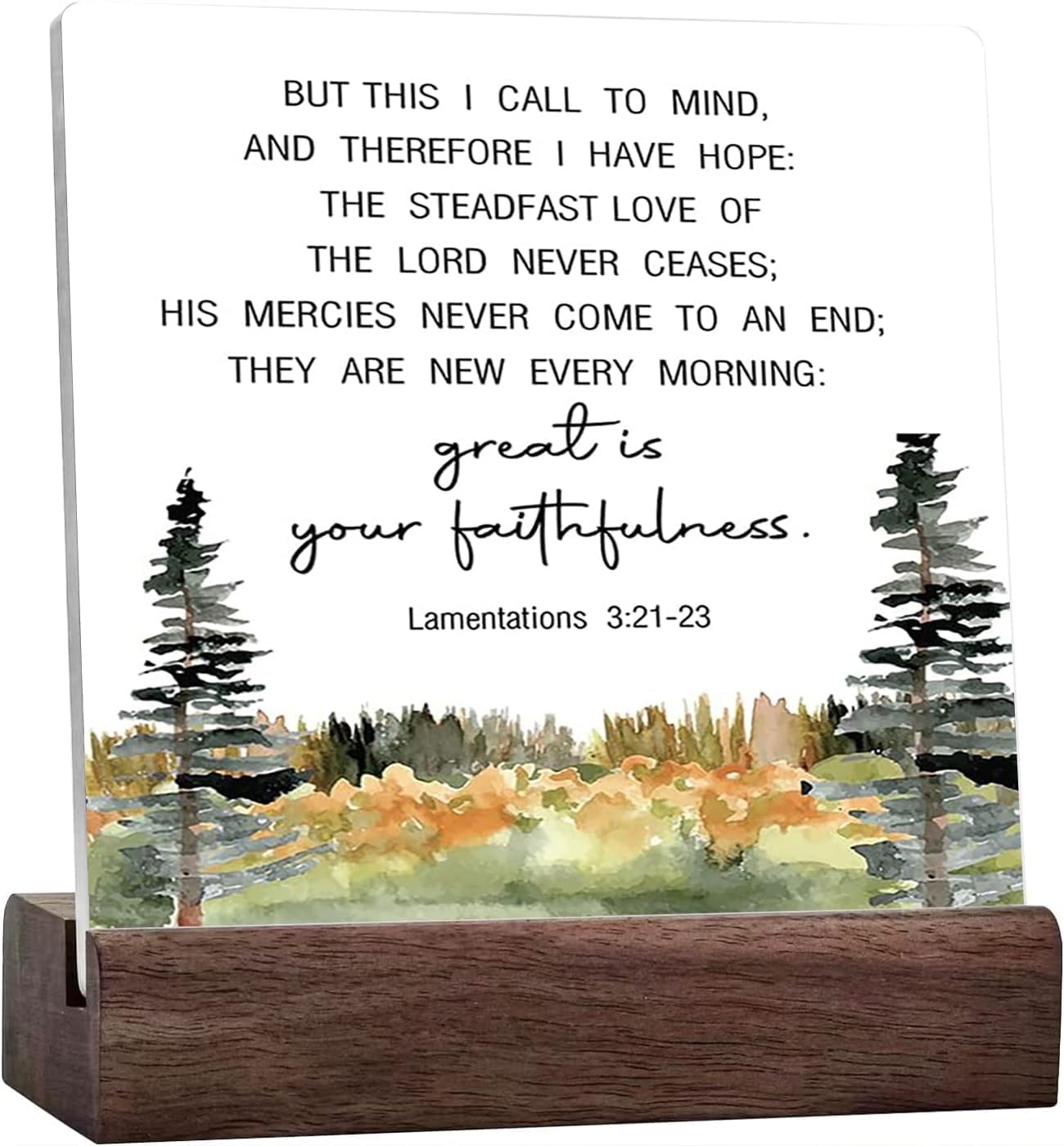 Inspirational Christian Steadfast Love Scripture Ceramic Table Plaque ...