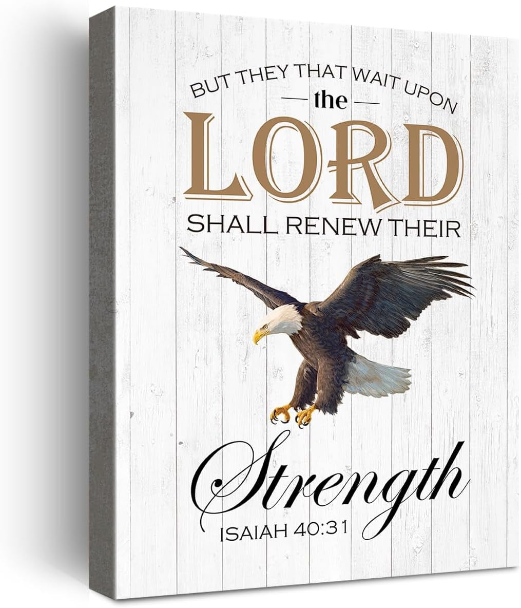 Inspirational Christian Wall Decor,But They that Wait Upon the Lord ...