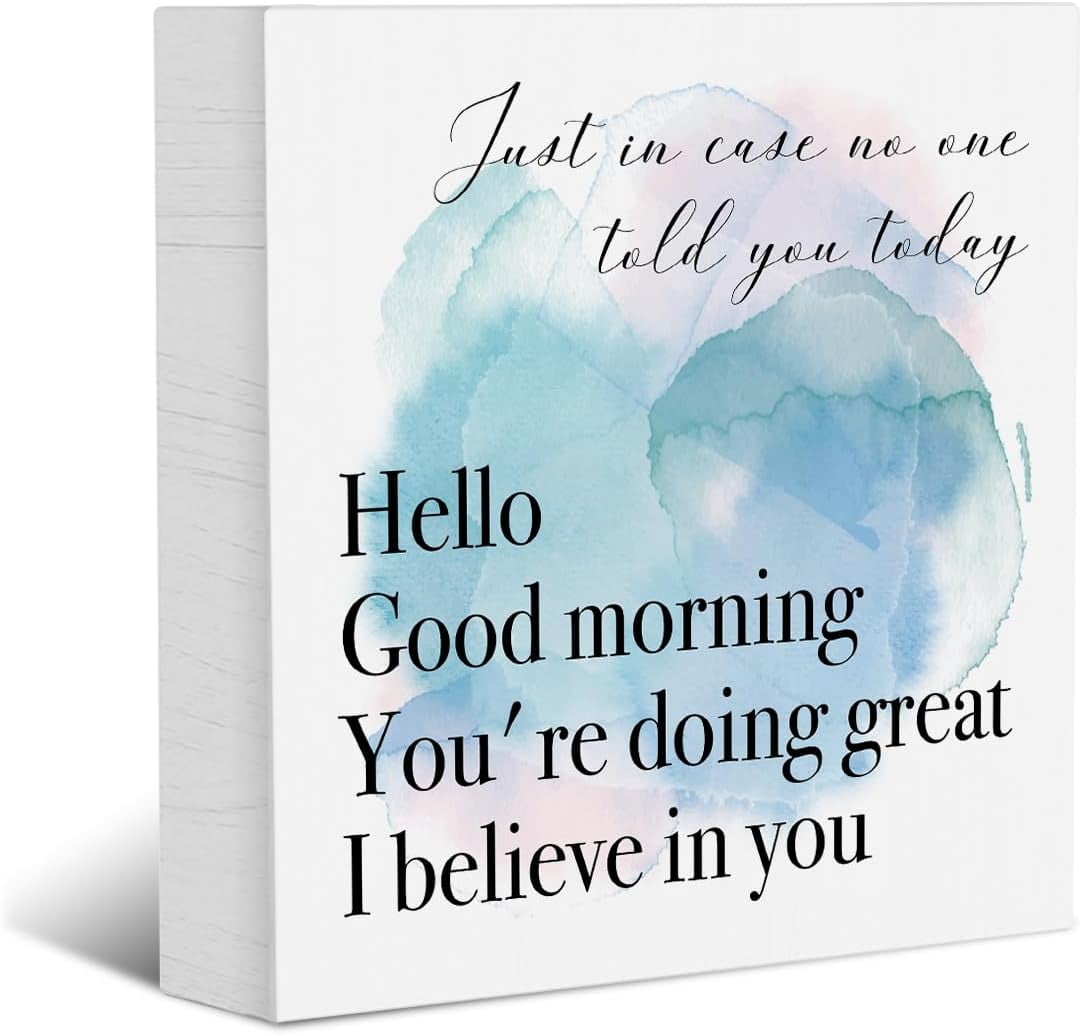 Inspirational Classroom Sign Decorative Signs Plaques Wooden Box Sign ...