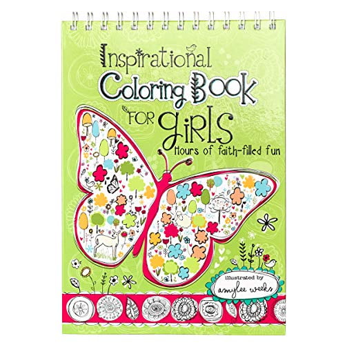 Pre-Owned Inspirational Coloring Book for Girls: Hours of Faith-Filled ...