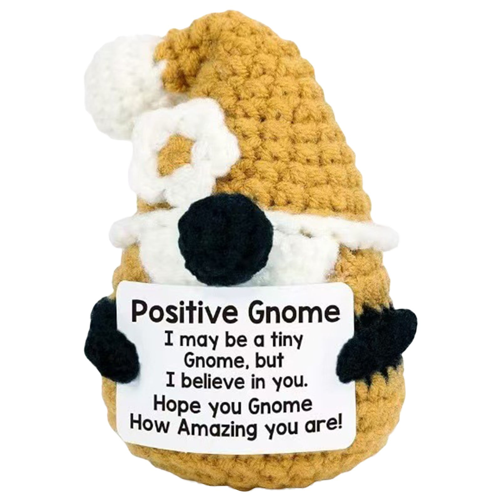 Inspirational Crochet Positive Gnome,Encouragement Gifts,Emotional ...
