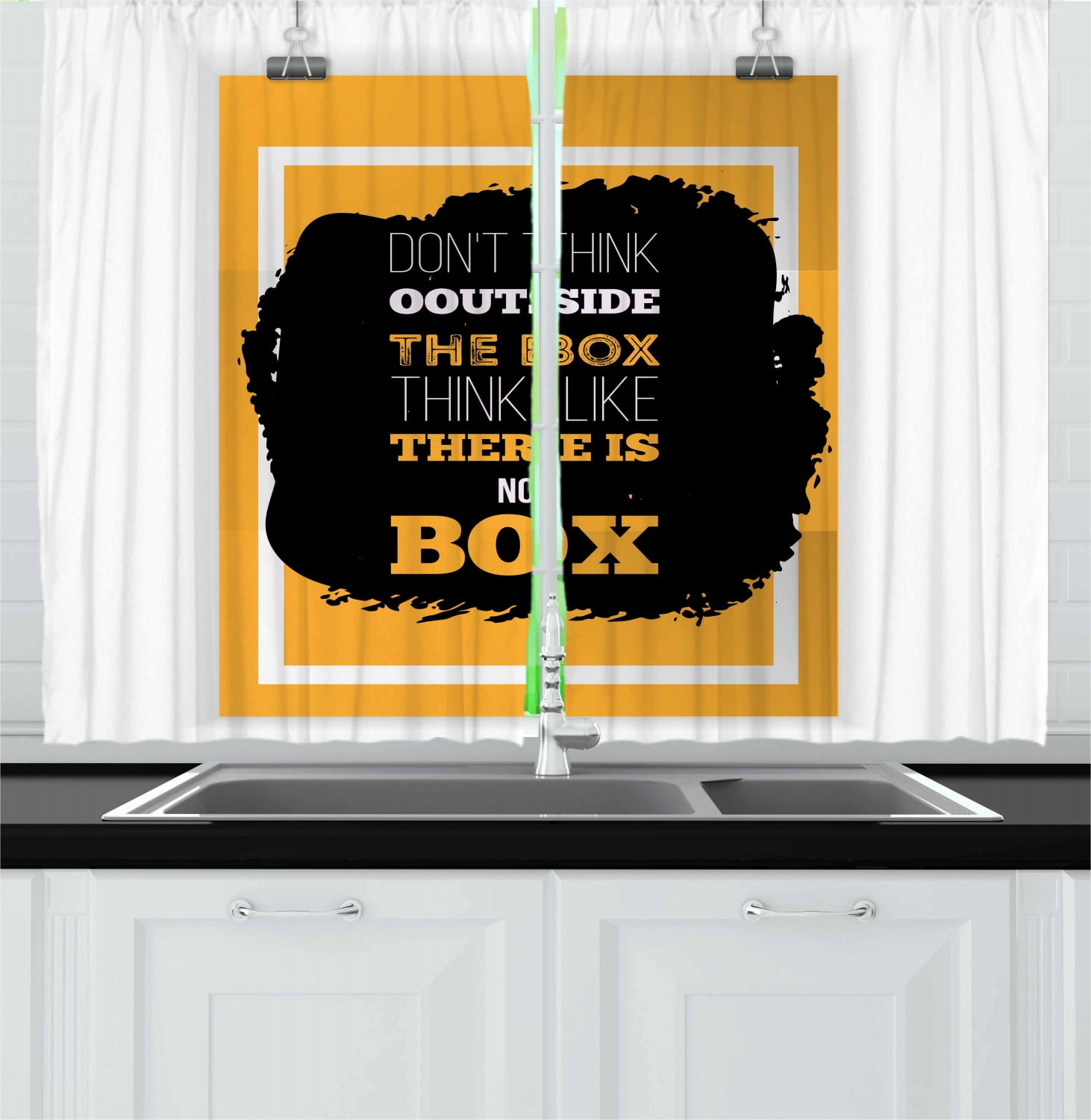 Inspirational Curtains 2 Panels Set, Wise Words about Original Ideas ...