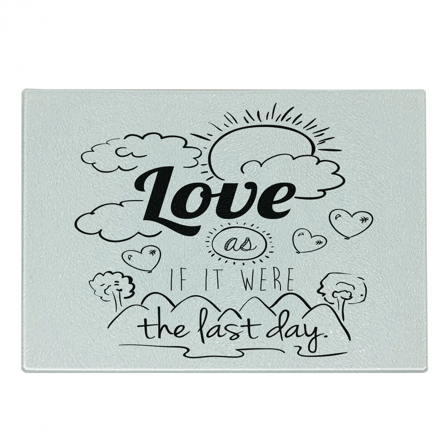 Inspirational Cutting Board, Encouraging Words Design Optimistic ...