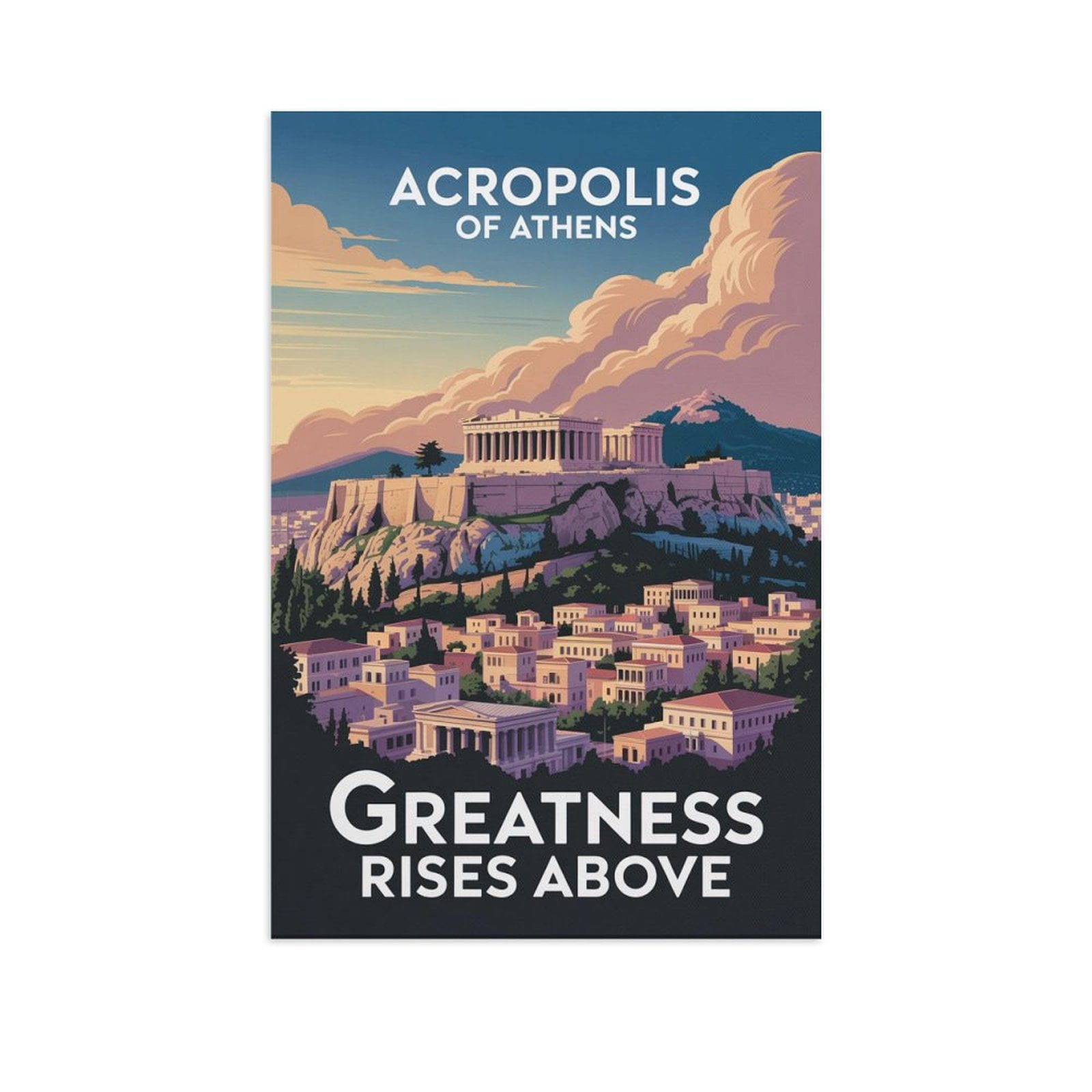 Inspirational Décor Acropolis of Athens Motivational Poster Greatness ...