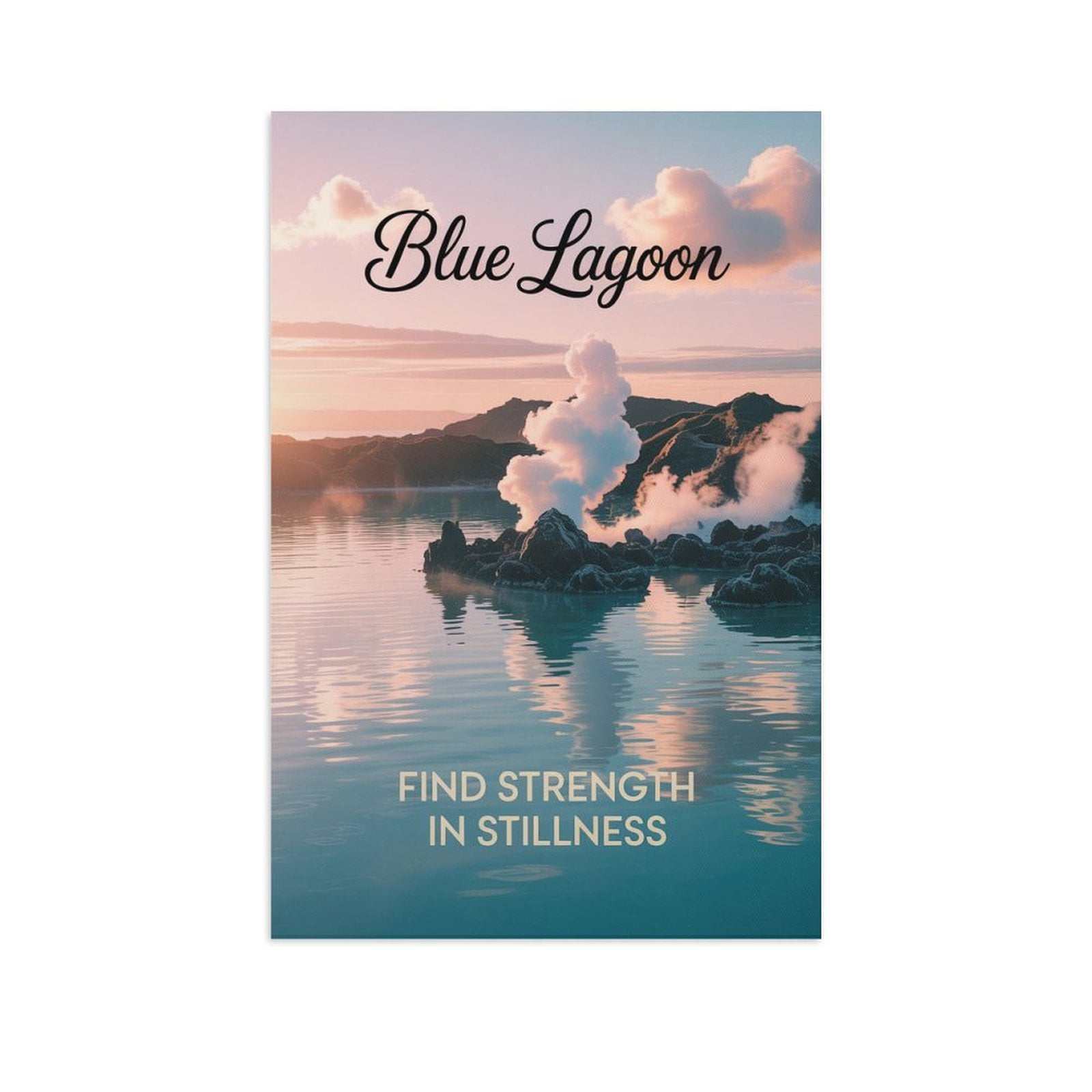 Inspirational Décor Blue Lagoon Motivational Poster Find Strength in ...