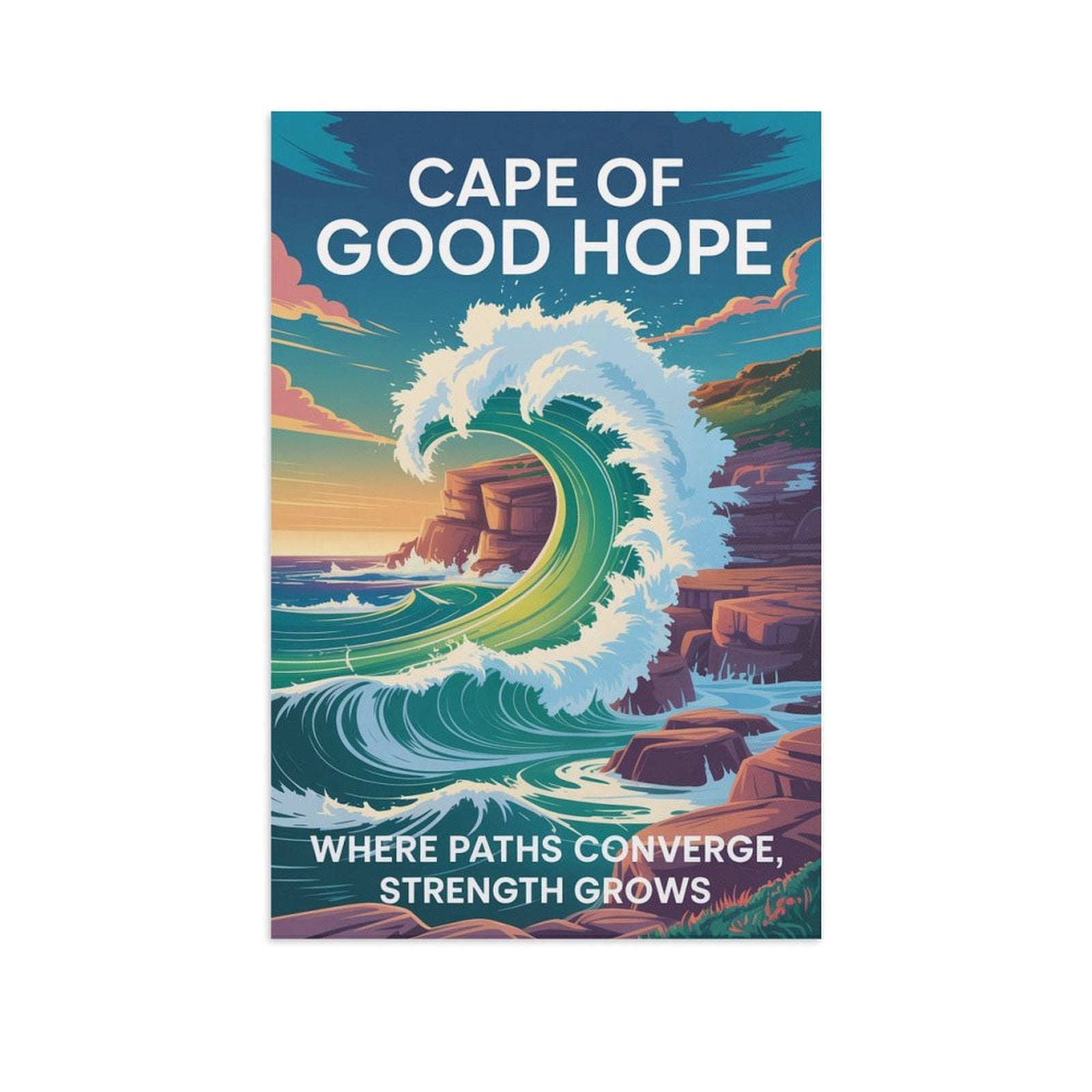Inspirational Décor Cape of Good Hope Motivational Poster Where Paths ...