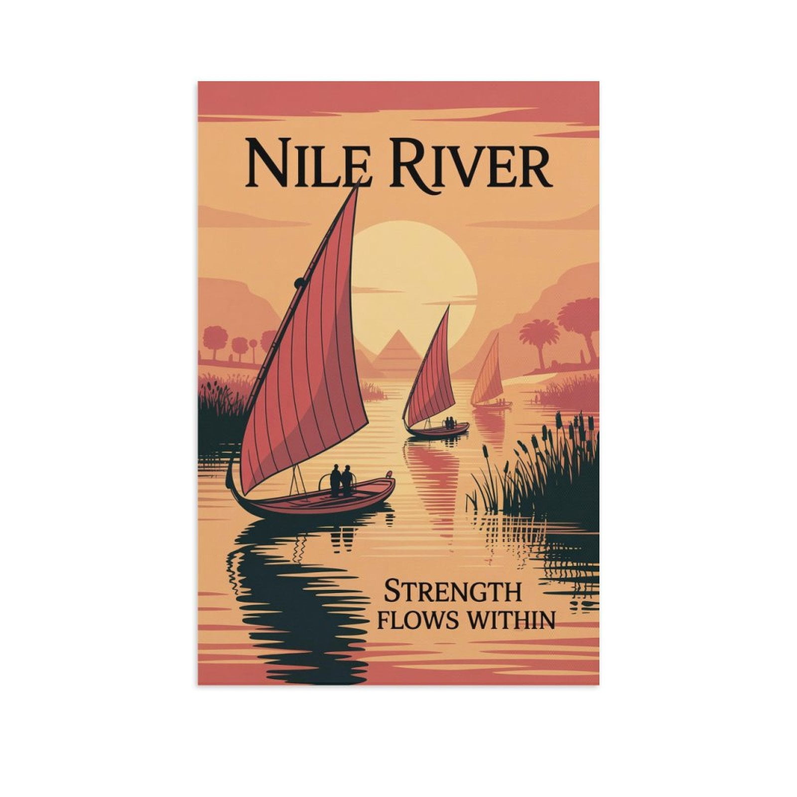 Inspirational Décor Nile River Motivational Poster Strength Flows ...