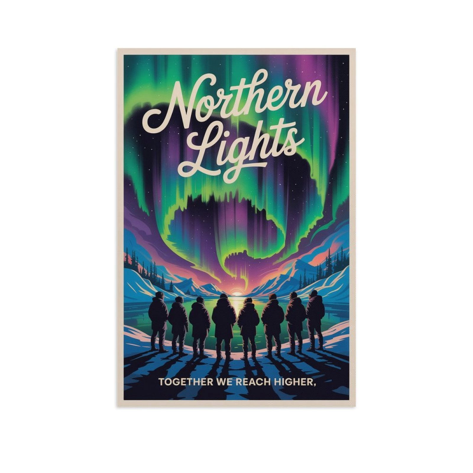 Inspirational Décor Northern Lights Motivational Poster Together We ...