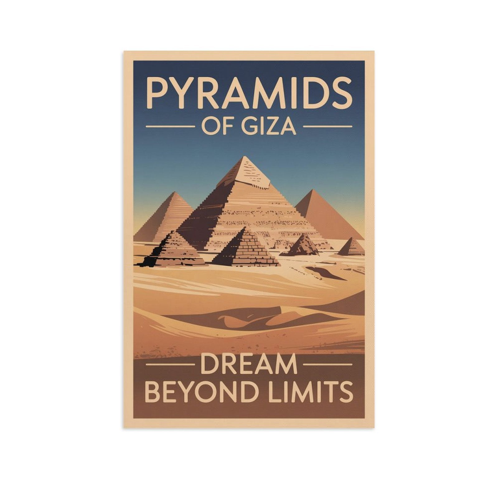 Inspirational Décor Pyramids of Giza Motivational Poster Dream Beyond ...