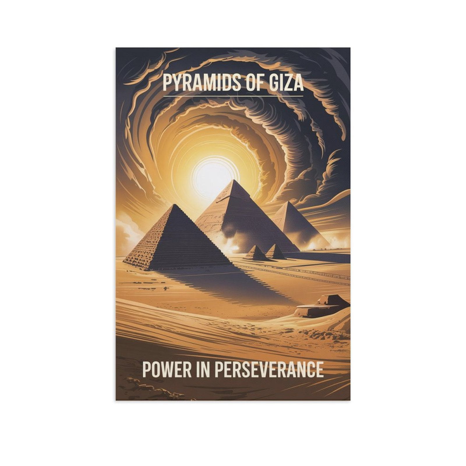 Inspirational Décor Pyramids of Giza Motivational Poster Power in ...