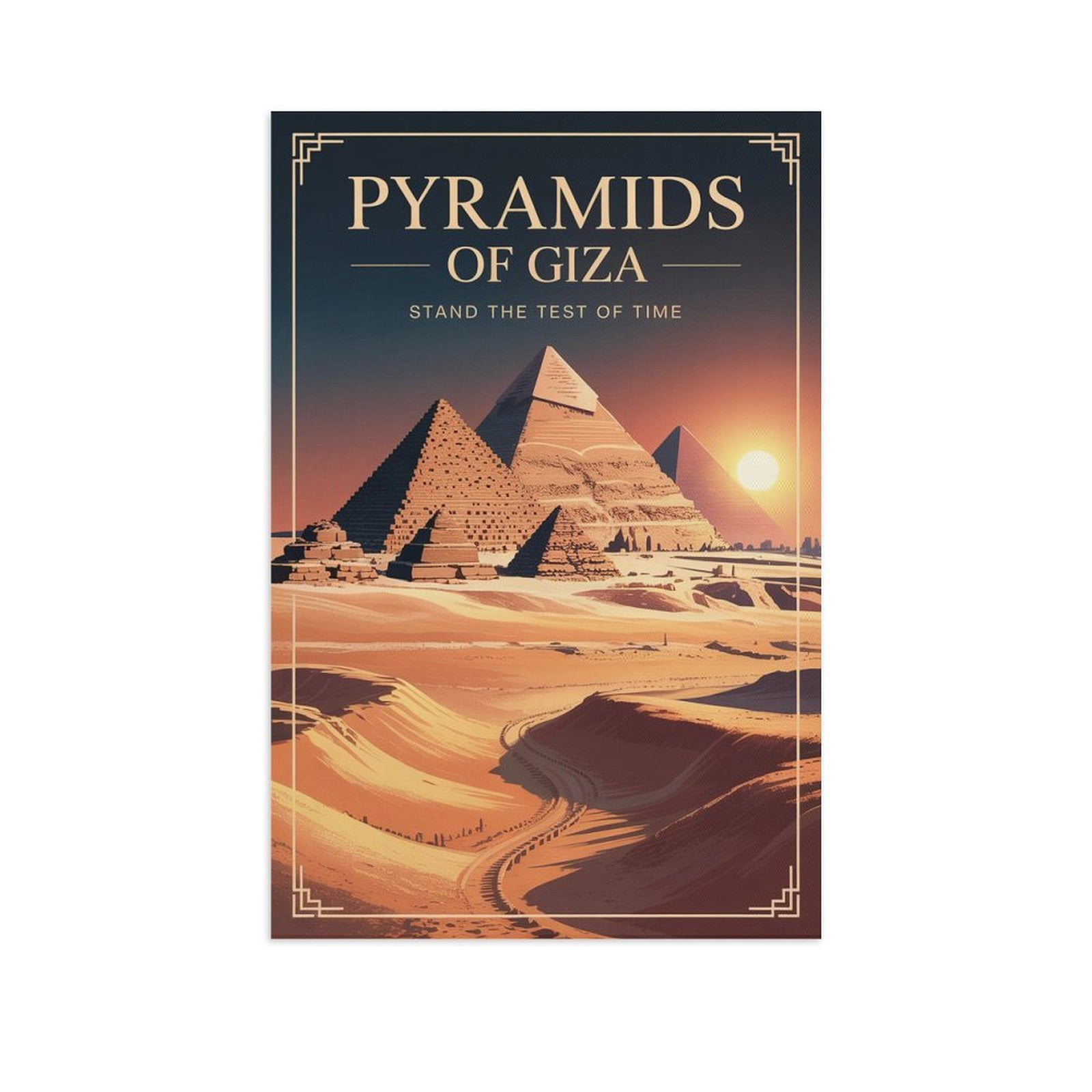 Inspirational Décor Pyramids of Giza Motivational Poster Stand The Test ...