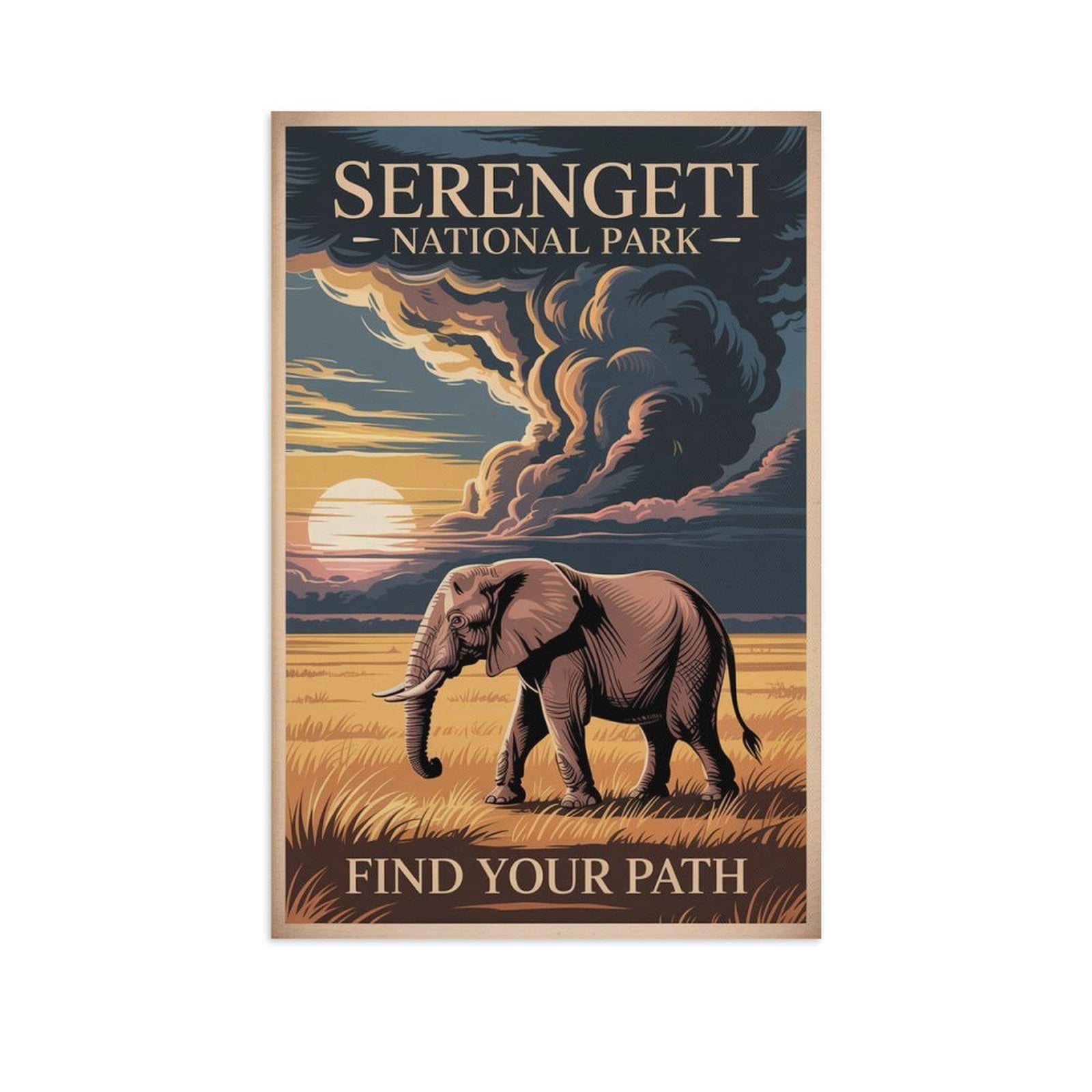 Inspirational Décor Serengeti National Park Motivational Poster Find ...