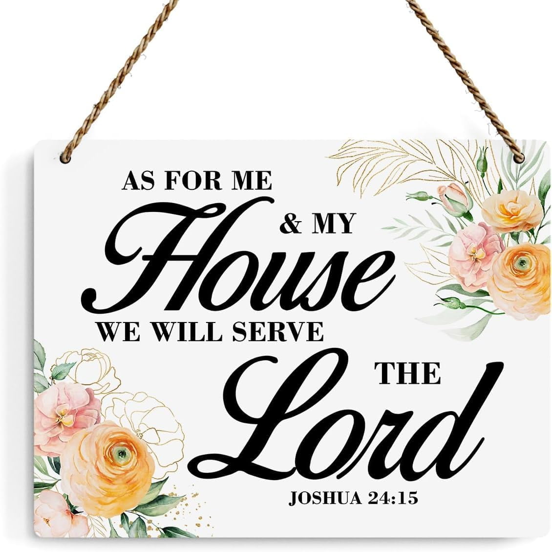 Inspirational Decor As for Me and My House We Will Serve The Lord ...