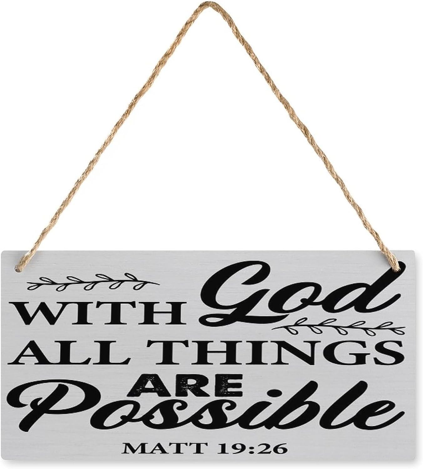 Inspirational Decor Farmhouse Wood Wooden Sign Hanging Rustic Wall ...