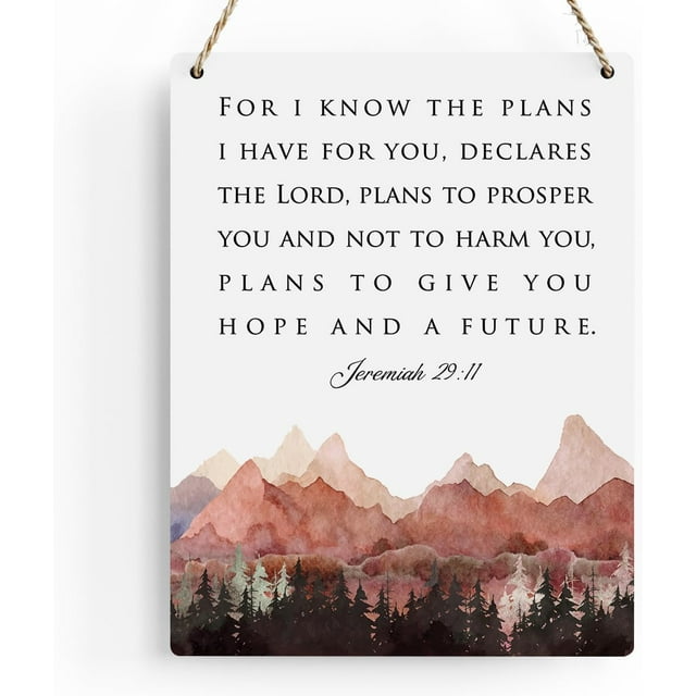 Inspirational Decor For I Know the Plans I Have for You Jeremiah 29:11 ...