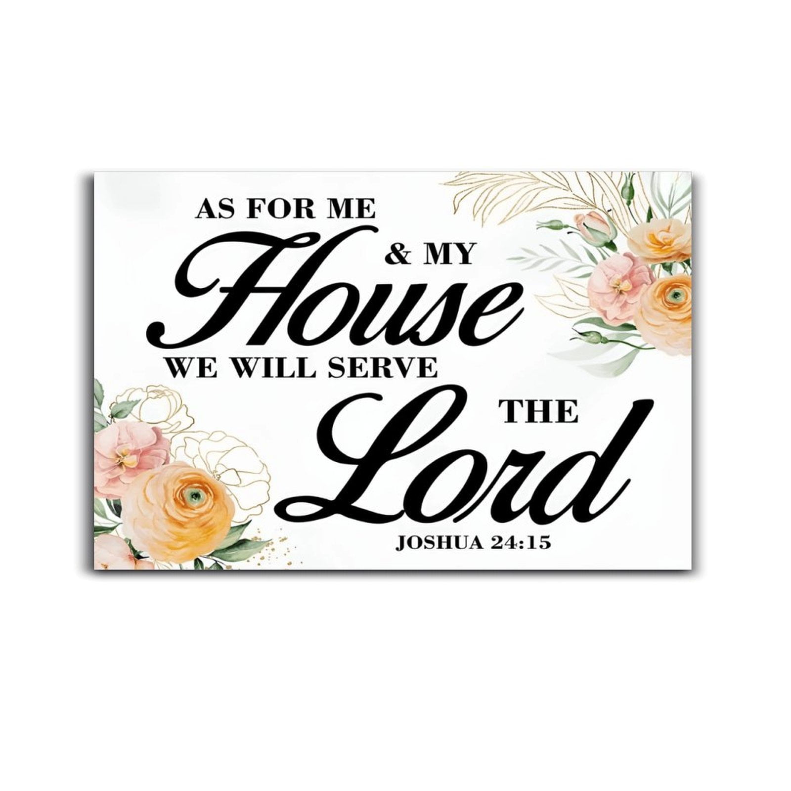 Inspirational Decor As for Me And My House We Will Serve The Lord ...