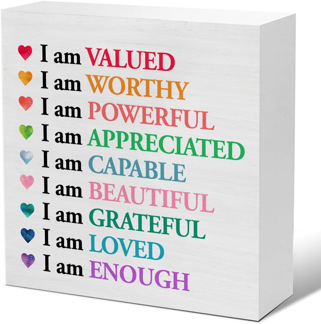 Inspirational Decor Positive Affirmation Gifts For Men Women Friends I ...