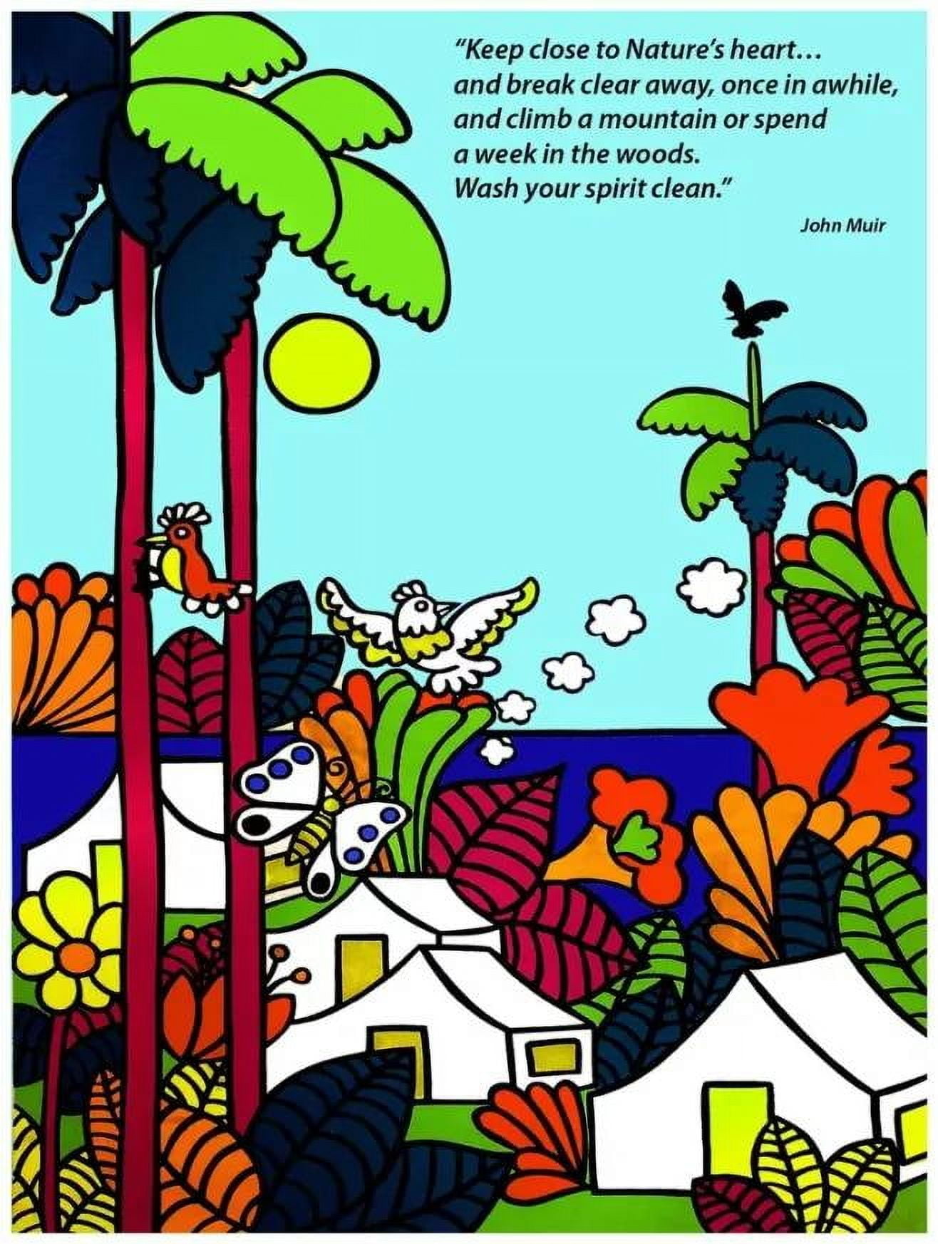 Inspirational Decor Poster.Nature wash your spirit clean.Quote Art ...