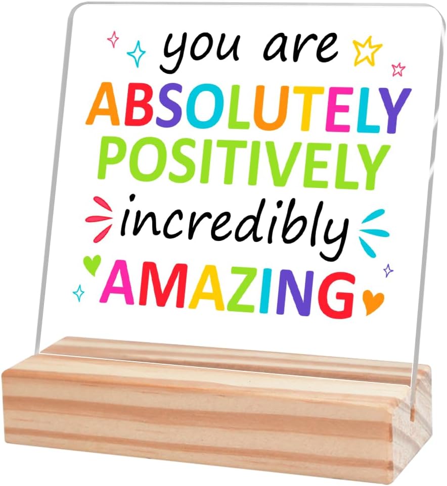 Inspirational Desk Decor,Encouragement Gifts for Women Girls Bestie ...