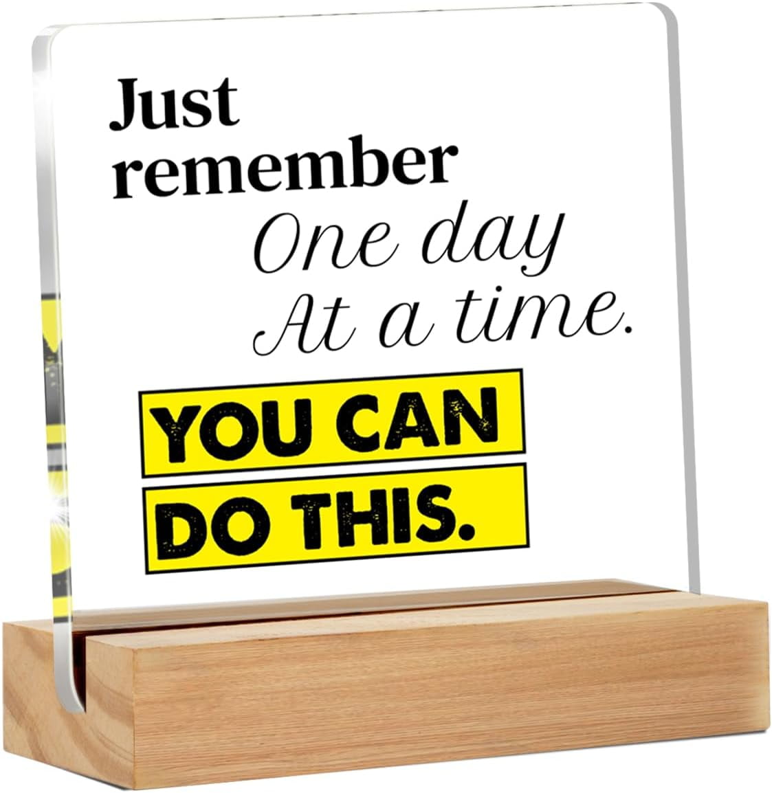 Inspirational Desk Sign - Motivational Desk Signs - Positive You Can Do ...