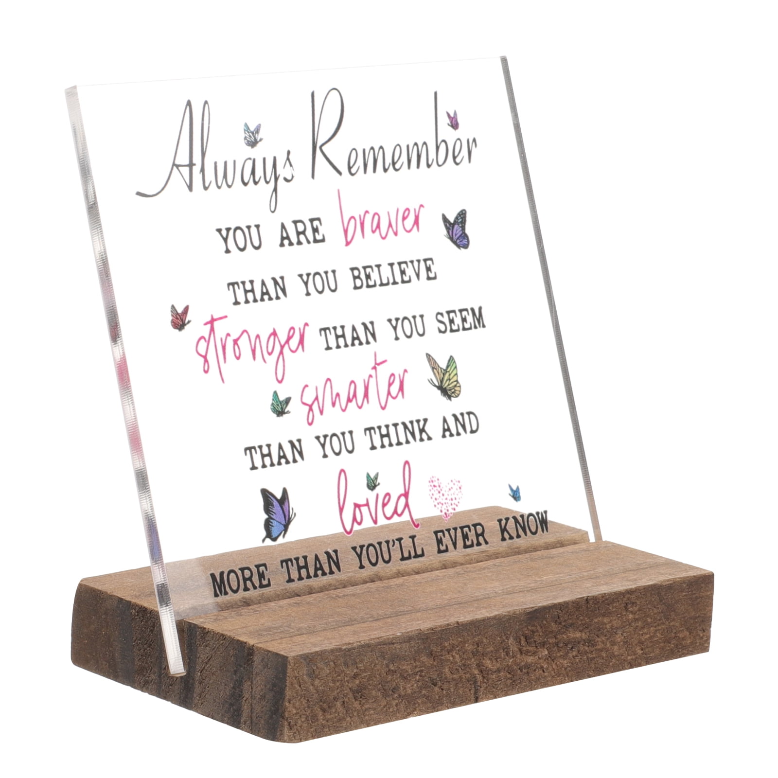 Inspirational Desk Sign Office Table Encouragement Cheer Up Plaque ...
