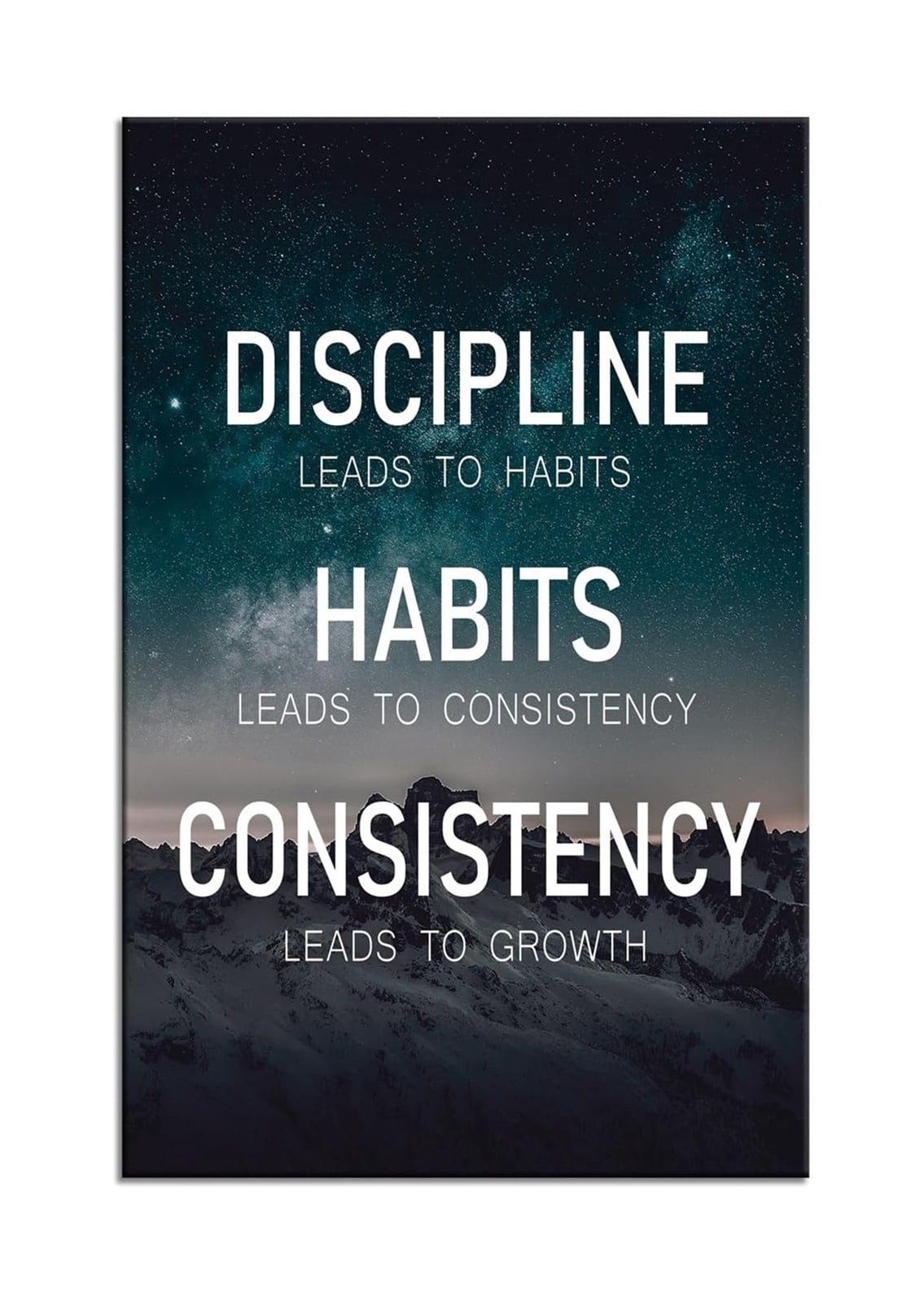 Inspirational Discipline Poster for Personal Growth - Modern ...