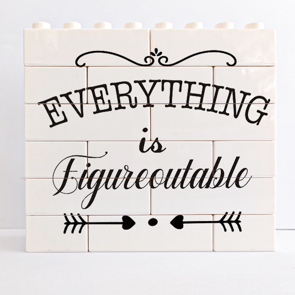 Inspirational Everything Is Figureoutable Sign Desk Decor Rustic ...